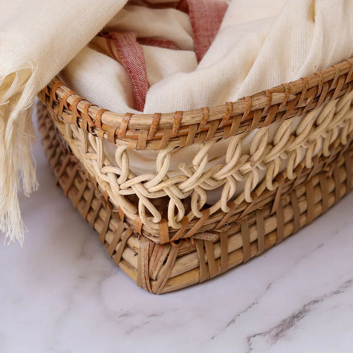 Cane Woven Triangular Basket – The Bengal Store