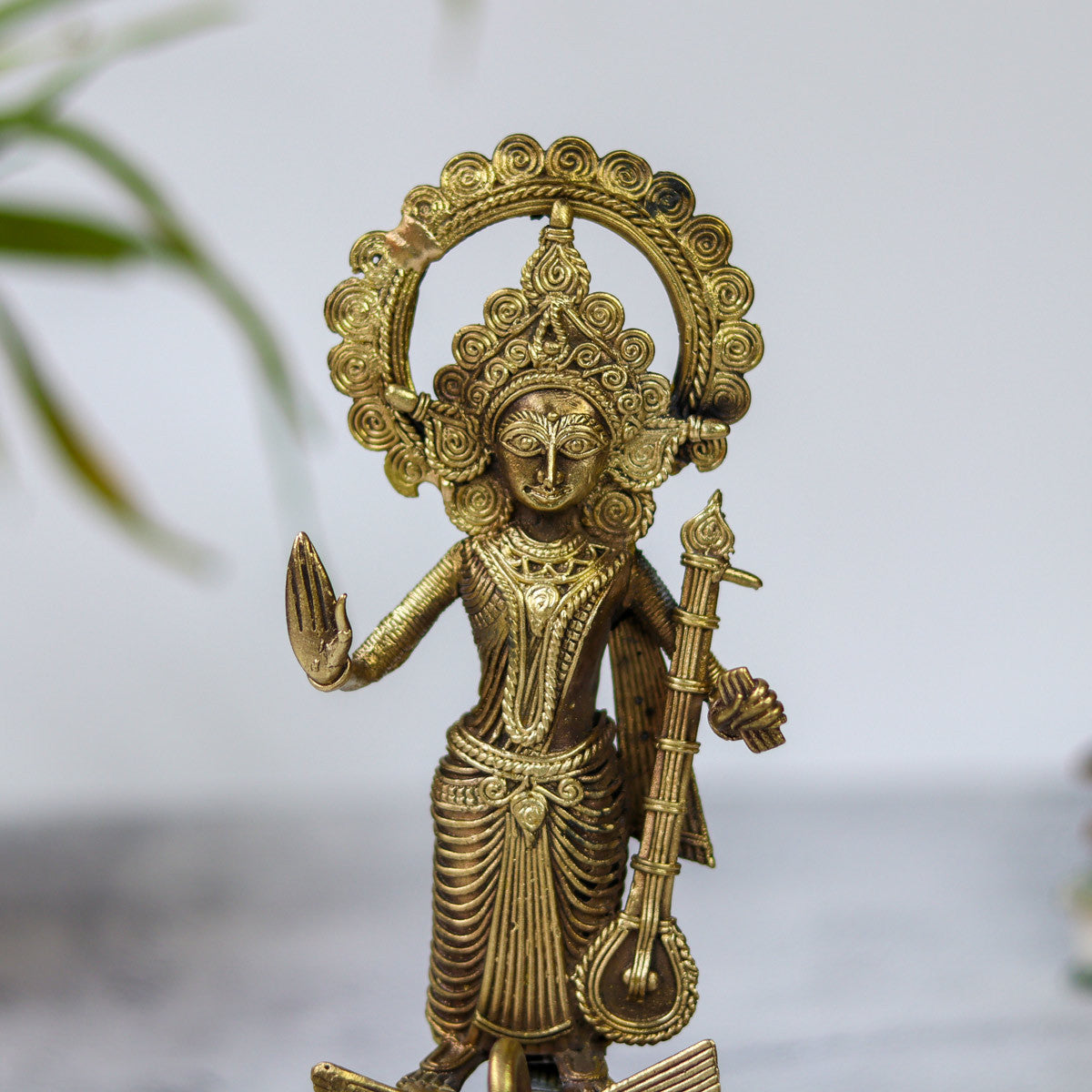 Dokra Saraswati Small – The Bengal Store