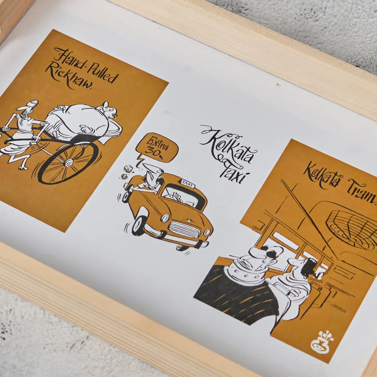Buy Bengal themed trays | Kolkata Transport – The Bengal Store