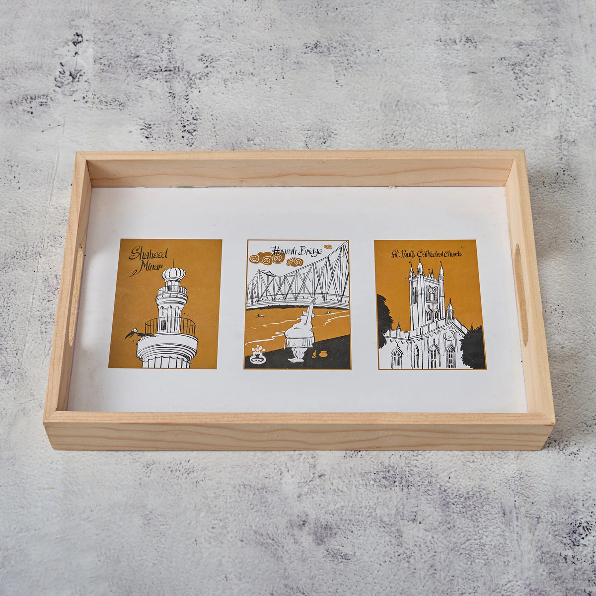 Buy Bengal themed trays | Kolkata Landmarks – The Bengal Store